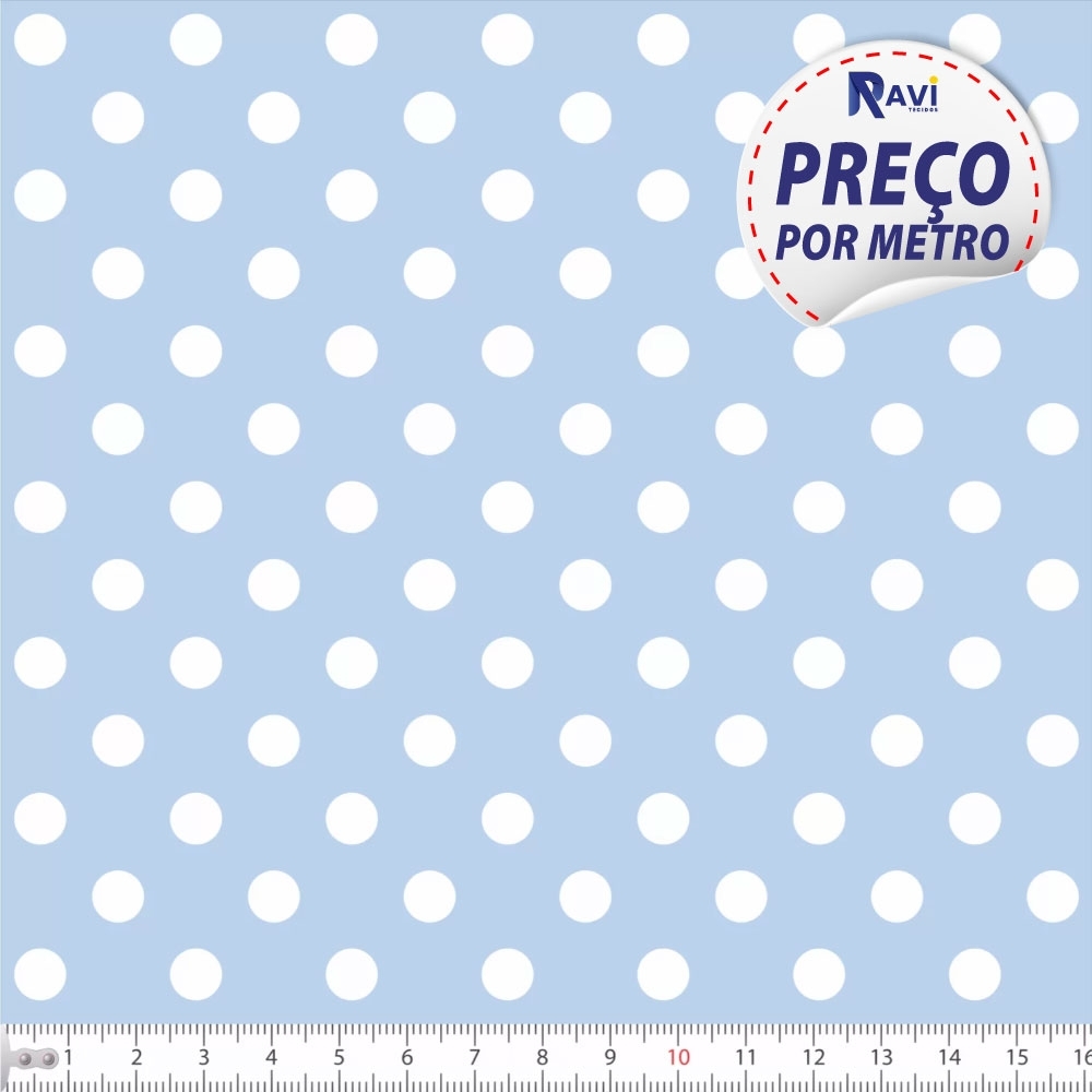 TRICOLINE POÁ GRANDE AZUL BEBÊ COM BRANCO D1554 V082